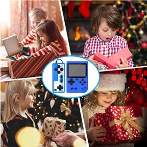 Retro Handheld Game Console,Portable Retro Video Game with 500 Classic FC Games 3 Inch LCD Screen, Support TV Connection & Two Players, Birthday for Kids, Adults (Blue)