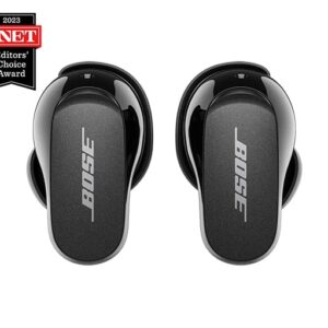 Bose QuietComfort Earbuds II, Triple Black, with Alternate Eartip Sizing Kit