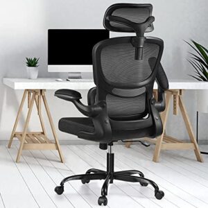 razzor ergonomic office chair, high back mesh desk chair with lumbar support and adjustable headrest, computer gaming chair, executive swivel chair for home office