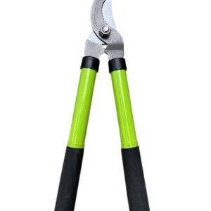 Garden Guru Bypass Loppers Tree Trimmer Clipper – Compact 15 inch High Carbon Steel Blade Gardening Loppers Pruning Shear - Comfort Grip Handles – Heavy Duty Branch Cutter – Cut Thick Branches w Ease