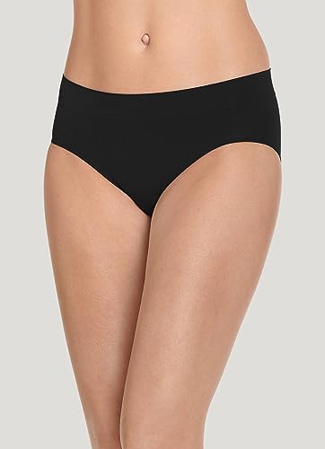 Jockey Women's Underwear EcoSeamfree Hipster, Black, XL