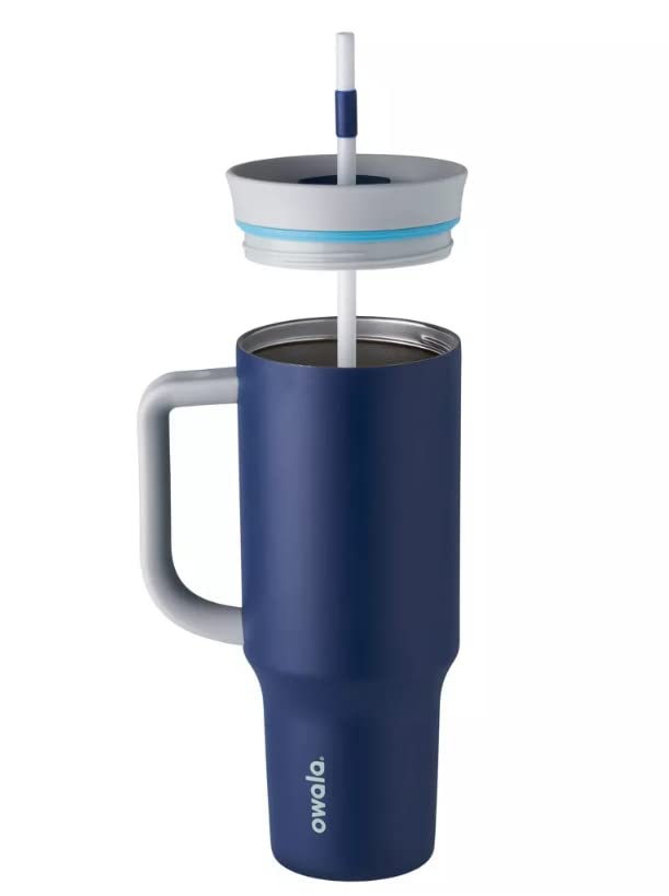 Owala 40oz Stainless Steel Tumbler with Handle - Marine Blue