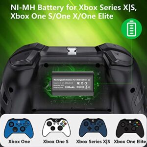 4 Pcs 2200mAH Rechargeable Battery Packs for Xbox One Controller Xbox Series X|S Battery Packs with Charger Dock Charger Station for Xbox Series X|S, Xbox One S/One X/One Elite