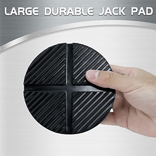 TONDA Floor Jack Rubber Pad, Universal Jack Pad Adapter, Pinch Weld Side Frame Rail Protector, 2 Packs