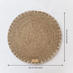 Nobbys Jute Natural Table Mat (Pack of 4)