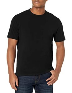 calvin klein men's cotton stretch lounge short sleeve crewneck, black