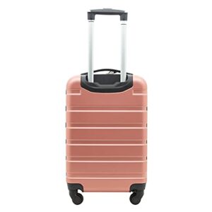 Travelers Club Harper Luggage, Rose Gold, 20-Inch Carry-On