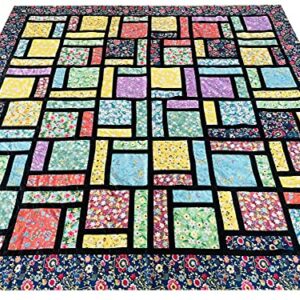 HANPATQUI 50PCS 10 x 10 inch Floral 100% Cotton Fat Quarters Fabric for Sewing and Quilting Bundles Precut Fabric Square for DIY Craft Patchwork