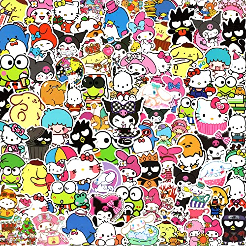 100PCS Cartoon Stickers Kawaii Stickers, Anime Stickers for Kids, Vinyl Laptop Stickers for Water Bottles Anime Stickers for Adults Kids Teens