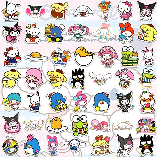 100PCS Cartoon Stickers Kawaii Stickers, Anime Stickers for Kids, Vinyl Laptop Stickers for Water Bottles Anime Stickers for Adults Kids Teens