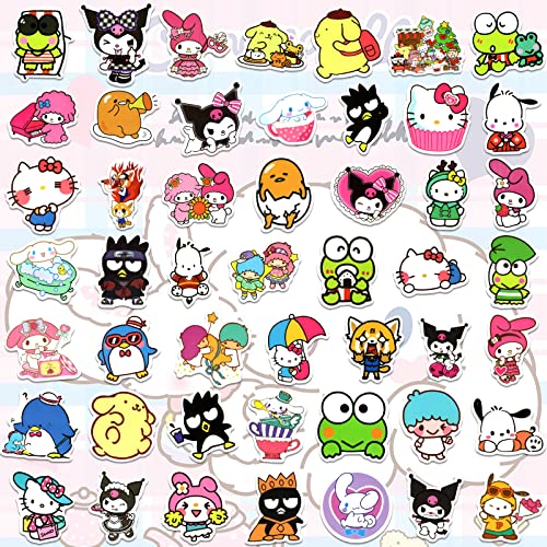 100PCS Cartoon Stickers Kawaii Stickers, Anime Stickers for Kids, Vinyl Laptop Stickers for Water Bottles Anime Stickers for Adults Kids Teens