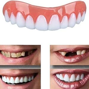 Snap On Teeth You Can Eat With，False Teeth Sets You Can Eat With，Adjustable Snap-On Dentures， Dental Veneers For Temporary Teeth Restoration, Protect Your Teeth And Regain Confident Smile