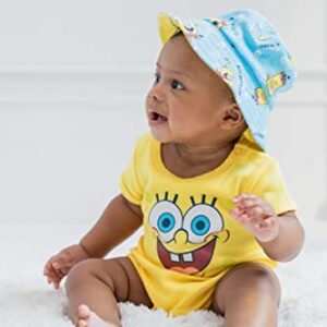 SpongeBob SquarePants Newborn Baby Boys Romper and Hat Yellow/Blue 0-3 Months