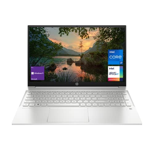 HP Pavilion Business Laptop, 15.6” FHD Display, 12th Gen Intel Core i7-1255U Processor, 32GB RAM, 1TB SSD, Backlit Keyboard, Fingerprint Reader, Webcam, Wi-Fi 6, HDMI, Windows 11 Pro, Silver