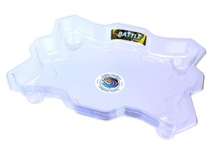 aimoly stadium battle arena for beyblade burst battling tops game (transparent)