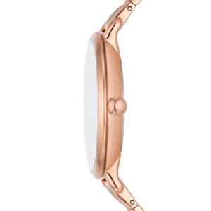 Fossil Women's Jacqueline Quartz Stainless Steel Three-Hand Watch, Color: Rose Gold (Model: ES5275)