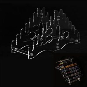 knife rack knife display stand knife display case collectible knife collection display stand plexiglas desktop knife pocket knife organizer & display hut home decoration (transparent)