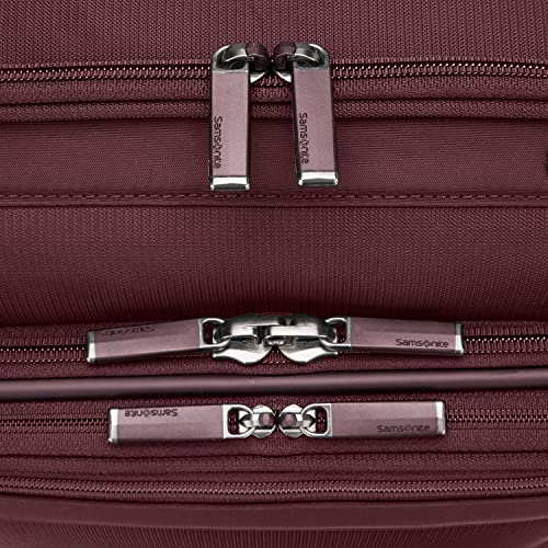 Samsonite Lineate DLX Softside Expandable Luggage with Spinner Wheels, Merlot