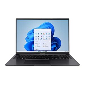 asus vivobook 16 laptop, 16” wuxga (1920 x 1200) 16:10 display, intel core i5-13500h cpu, intel uhd graphics, 8gb ram, 512gb ssd, windows 11 home, indie black, f1605va-ds52