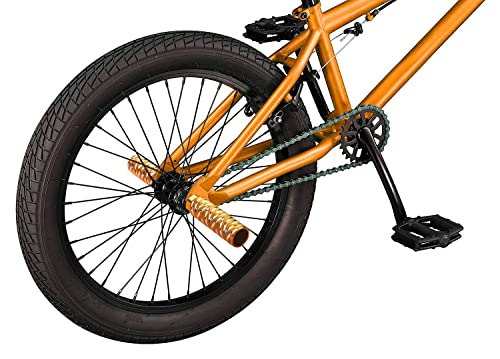 TUKIBNY 1 Pair BMX Pegs, Anti-Skid Aluminum Alloy Bike Foot Pegs Cycling Rear Stunt Pegs Fit 3/8 inch Axles