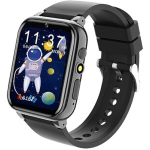 spodus kids smart watch boys, kids watch for boys ages 5-7 3-5 8-12, toddler toy watch with 26 games step counter pedometer learning card audio book educational watch for boys