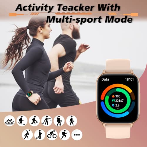 Smart Watch (Answer/Dial Call), 1.91" Full Touch Screen Smart Watch for Android & iOS Phones with Heart Rate & Sleep Monitor,Multi-Sport Modes,Voice Assistant,Fitness Smart Watch for Women Men