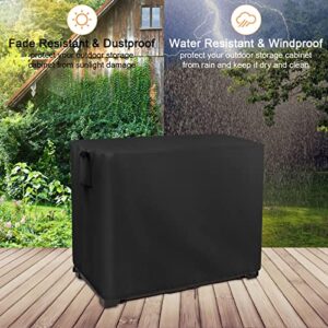 Guisong Outdoor Storage Cabinet Cover, Waterproof& Dustproof Cover for Rubbermaid Storage Cabinet, Protective Cover for Patio Storage Shed