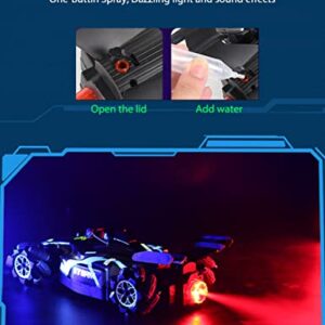 VanSmaGo Remote Control Car, 1:12 Scale 4WD F1 Race Car, 2.4GHz RC Stunt Drift Cars Toy with Gesture Sensing,360° Rotation, Lights, Music & Steam Spray, for Kids Age 6-12 Year Old