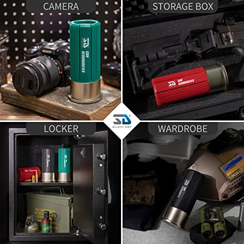 SD SILENT DRY Reusable Gun Safe Dehumidifier for Gun Accessories/Storage/Closet/Cabinet/Camera, up to 40L Safe, Shotgun Jr.