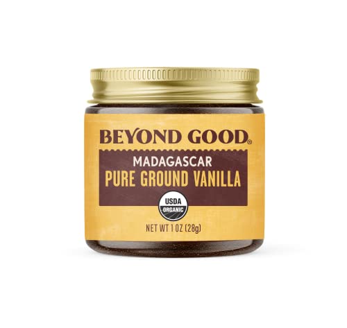 Organic Pure Ground Vanilla Powder | Pure Madagascar Grade A Ground Vanilla Beans for Bakers, Chefs, Ice Cream Makers, and Home Cooks | Beyond Good Vanilla