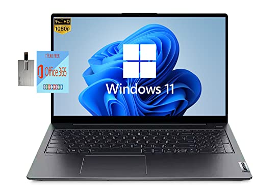 LENOVO 2022 IdeaPad 1 15.6" FHD Laptop, Intel Pentium Silver N6000 Processor, 12GB RAM, 512GB PCIe SSD, 720P HD Webcam, Dolby Audio, 1 Year Office, Blue, Win 11, 32GB Snowbell USB Card