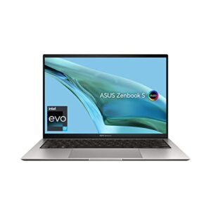 asus zenbook s 13 oled ultra laptop, 13.3” oled 2.8k display, intel evo certified, i7-1355u cpu, intel® iris xe graphics, 32gb ram, 1tb ssd, windows 11 pro, basalt grey, ux5304va-xs76t