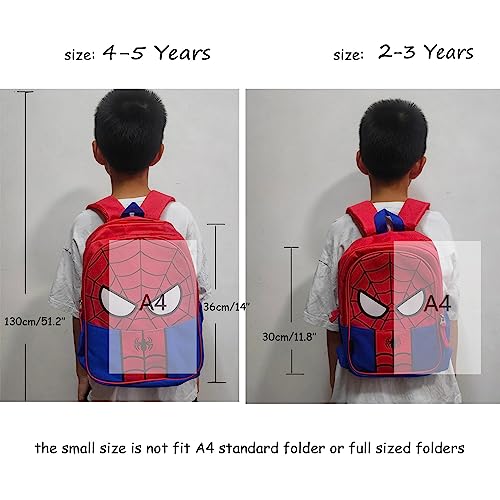 JBin Rich Little Kids Toddler Backpack,Preschool Red Backpack for Boys and Girls Ages 2-5 Years Old