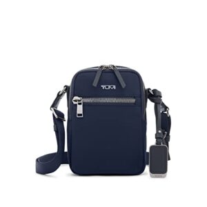 tumi voyageur persia crossbody - men's & women's crossbody bag - crossbody purse for everyday use - indigo