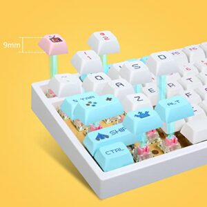 VKPROEY PBT Custom Keycaps Set 137 Keys XDA Profile Dye-Sublimation with Keycap Puller for 61/64/68/84/87/96/98/104/108 Major-Sizes Gateron MX Switches Mechanical Keyboard