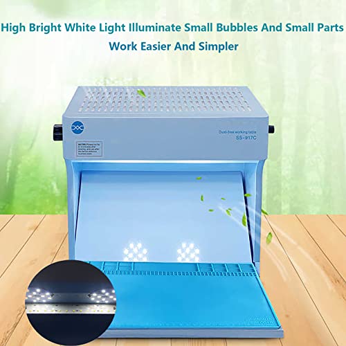 RUTILY Vertical Laminar Flow Hood Air Flow Clean Bench Vertical Laminar Flow Dust-Free Three-Layer Filter Operation Bench and Vertical Laminar Dust Free Room Worktable for Phone LCD Repair