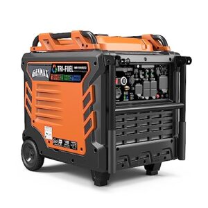 genmax gm10500ietc tri fuel inverter generator,10500-watt 458cc tri fuel gasoline propane natural gas portable 50a generator with remote start,ideal for home backup power.epa &carb compliant