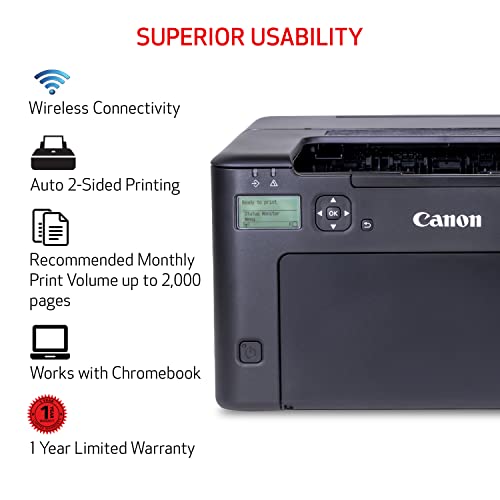 Canon imageCLASS LBP122dw - Wireless, 2-Sided Laser Printer, Works with Alexa, Black