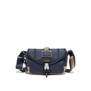 tumi alpha bravo compass flap crossbody - midnight navy/khaki