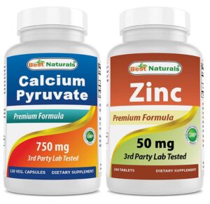 calcium pyruvate powder 8 oz & zinc gluconate 50mg