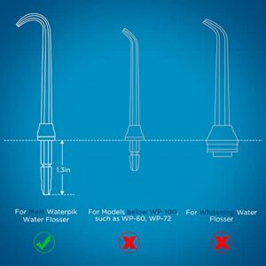 Replacement Tips for Waterpik Water Flosser (6 Implat Denture Tips)