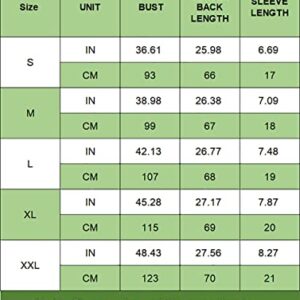 Sunborui Women's Summer Short Sleeve V Neck T Shirts Pocket Solid Loose Casual Tee Tops (Light Green,Medium)