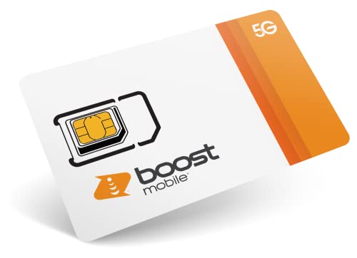 Boost Mobile Prepaid SIM Card | Unlimited Talk & Text | Choose Your Perfect Plan Activation Kit | Pay As You Go I No Contracts