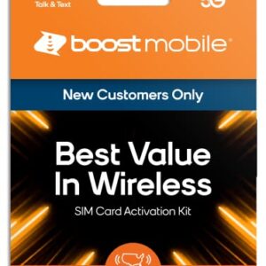 Boost Mobile Prepaid SIM Card | Unlimited Talk & Text | Choose Your Perfect Plan Activation Kit | Pay As You Go I No Contracts