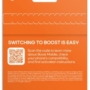 Boost Mobile Prepaid SIM Card | Unlimited Talk & Text | Choose Your Perfect Plan Activation Kit | Pay As You Go I No Contracts