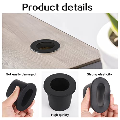 3 Pieces Patio Umbrella Cone Umbrella Wedge Plug Table Umbrella Hole Ring Plug for Patio Table Hole Opening Fits 2.5 Inch Patio Table Hole and 1.5 Inch Umbrella Pole Adapte (Black)