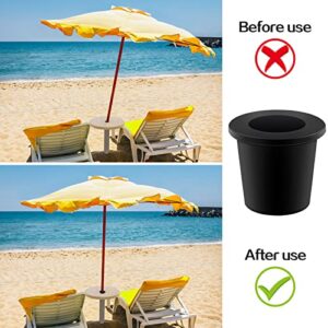 3 Pieces Patio Umbrella Cone Umbrella Wedge Plug Table Umbrella Hole Ring Plug for Patio Table Hole Opening Fits 2.5 Inch Patio Table Hole and 1.5 Inch Umbrella Pole Adapte (Black)