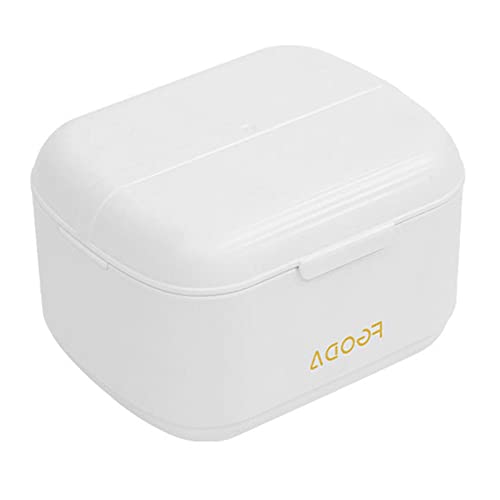 Dental Orthodontic Retainer Case Cleaning, Denture Cup Holder Case Travel Leak Proof with Lid Waterproof, Denture Retainer Bath Box Storage Soaking Case