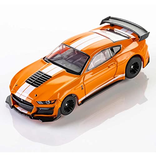 AFX/Racemasters 2021 Shelby GT500- Twister Orange/White AFX22069 HO Slot Racing Cars