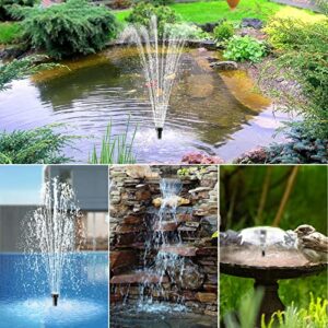 Solar Water Pump Antfraer, 12W Solar Fountain Pump 160GPH Flow Adjustable with 6.6FT PVC Tubing, Solar Powered Water Pump for Fish Pond Garden Waterfall Hydroponics DIY Water Features